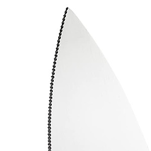 Stainless Steel Wedding Cake Knife and Server Set for Cake Cutting Ceremony, Embellished with Faux Crystals, Diamonds, Ribbon