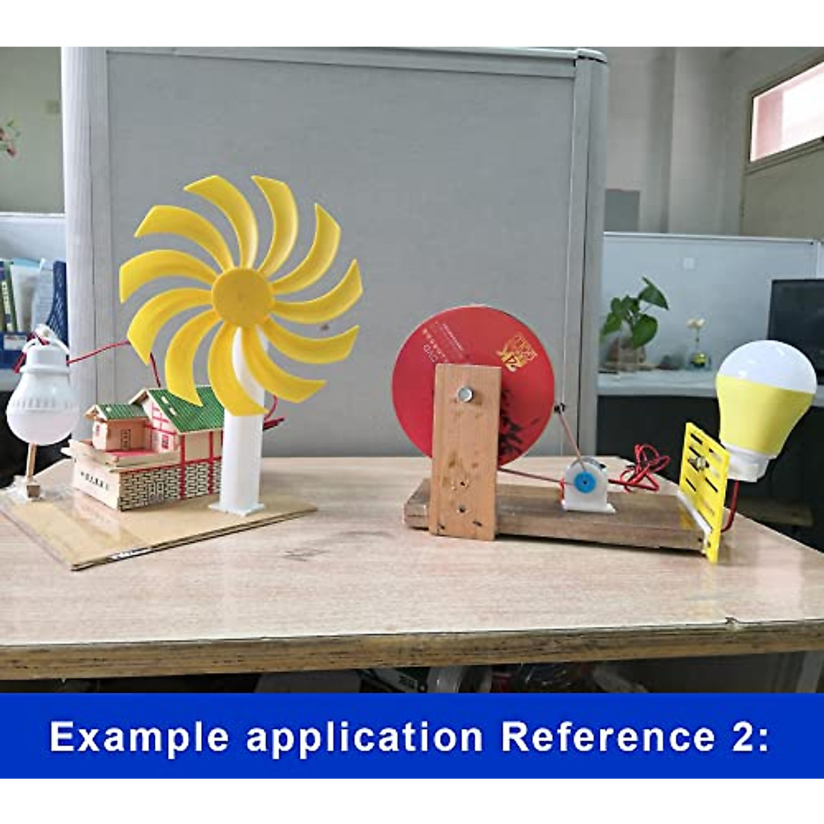 QINIZX 6.9Inch Plastic Fan Blade 11-Leaves with 0.078" Round Bore Motor Accessories Replacement for Electric Fan Blades or DC Power Motor Wind Turbine Electricity Generator Blades Model, 1PC