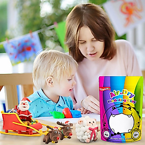 iFergoo White Air Dry Clay, DIY Creative Modeling Clay for Kids, Super Light Magic Clay for Kids Age 3-12, Safe & Non-Toxic, Molding Clay for Sculpting, Great Gift for Boys & Girls