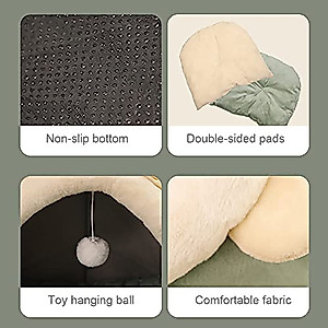 ZLXDP Removable Dragon Shaped WashableCat Beds Indoor Detachable Semi-Closed Pet House Kennel Nest for Cats (Size : Medium)