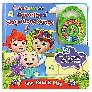 CoComelon Favorite Sing-Along Songs - Children's Deluxe Music Player Toy and Board Book Set, Ages 1-5