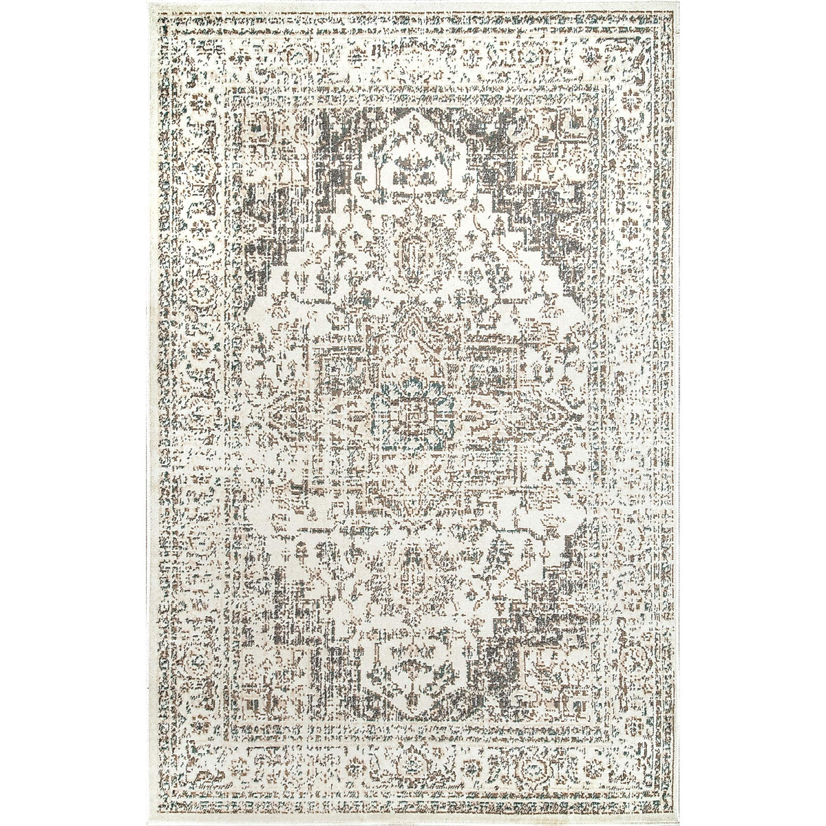 nuLOOM Tanith Vintage Medallion Area Rug, 11x15, Cream