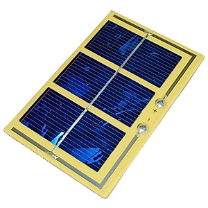 Solar Cell, Voltage 1.5V (Voc), Current 500mA Isc (Typ), Size 62x120mm