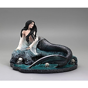 Veronese Design 8 5/8 Inch Sirens Lament by Anne Stokes Hand Painted Resin Mermaid Statue Home Decor