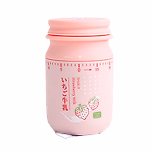 JIBIACB Kitchen Timer, Timer for Kids,Visual Countdown Timer,Cute Mechanical Time Management Tool,60 Minutes Wind up Timer for Cooking/Reading,No Batteries Required (Pink)