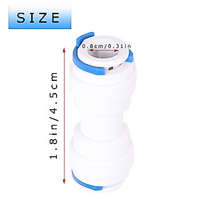 5/16" to 5/16" Refrigerator Water Line Tube Connector Unit Compatible with GE Replace WR02X11330