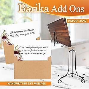 Barika Custom Cutting Boards - Personalized Handmade Engraved Chopping Blocks - Best Unique Anniversary, Wedding, Housewarming, Christmas, New Home Gift Ideas for Bride, Couples, Friends, Parents