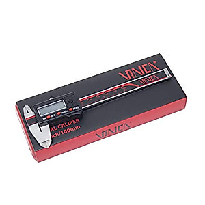 VINCA DCLA-0405 0-4 Inch/100mm Electronic Digital Vernier Micrometer Caliper Inch/Millimeter Stainless Steel Large LCD Screen Measuring Tool