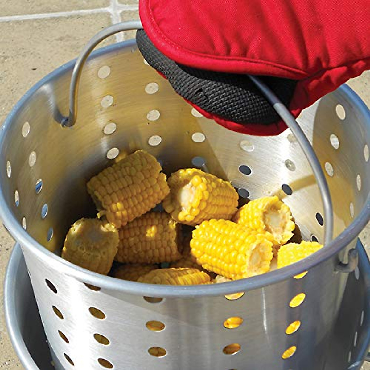 King Kooker Propane Outdoor Fry Boil Package with 2 Pots, silver, one size (12RTFBF3)
