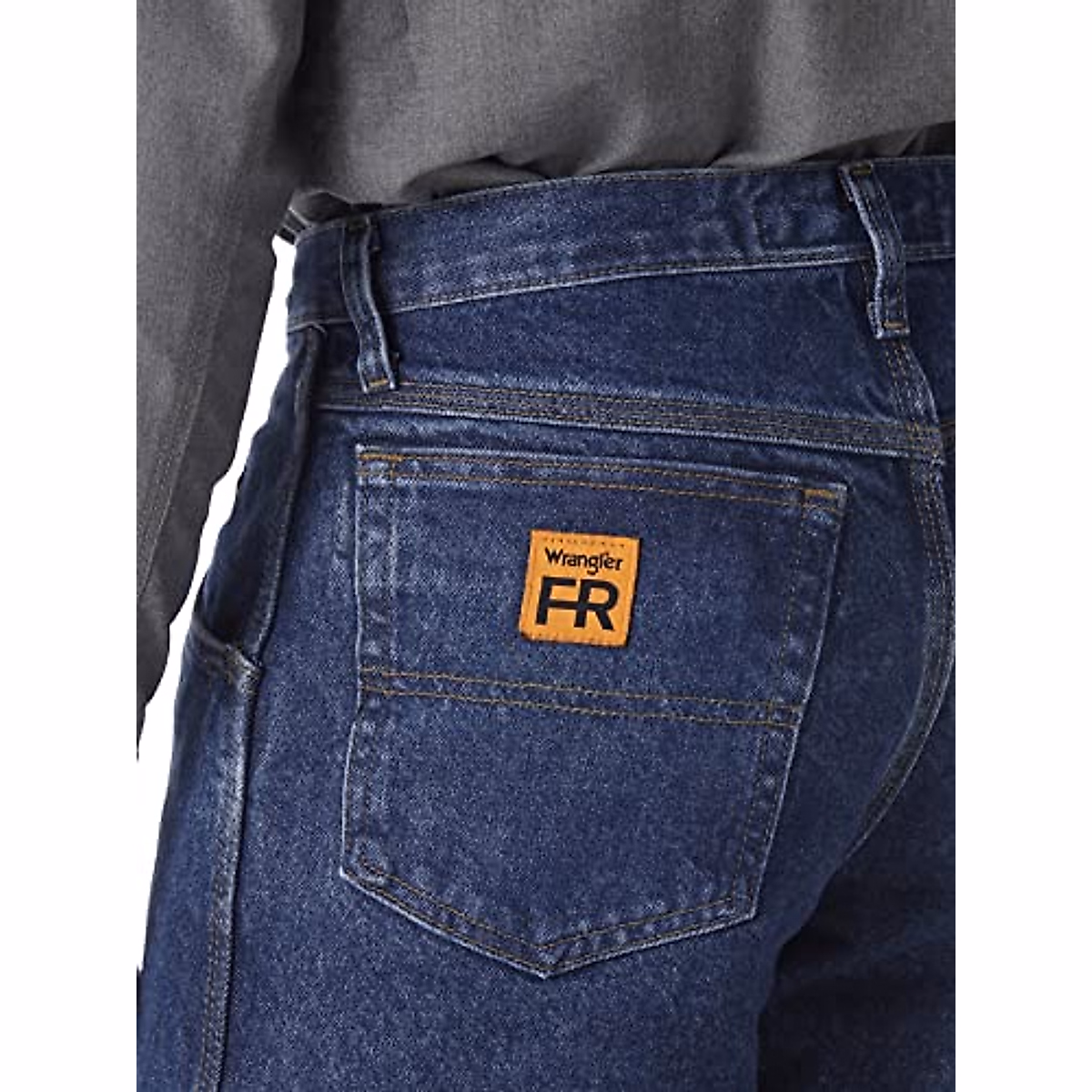 Wrangler Riggs Workwear mens Fr Flame Resistant Relaxed Fit jeans, Medium Fade, 34W x 32L US