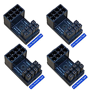 COMeap 8 Pin 180 Degree Adapter, GPU VGA PCIe 8 Pin U Turn 180 Degree Angle Connector Power Adapter Board for Desktop Graphics Card