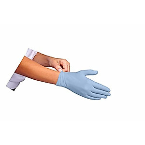 Curad Nitrile Exam Gloves, Durable, Powder Free, Chemical Resistant, One Size Fits Most, 100 Count, Blue