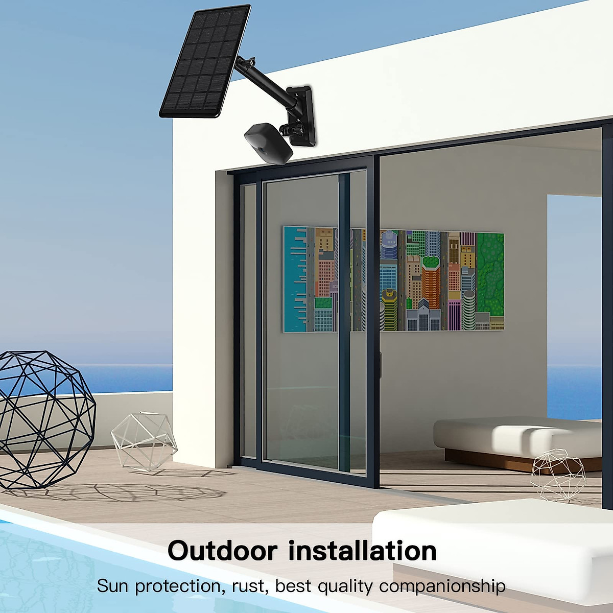 HOLACA 2-in-1 Blink Outdoor Camera Wall Mount for Blink Outdoor Camera/Blink Outdoor 4/Blink XT2/Blink XT and Solar Panel