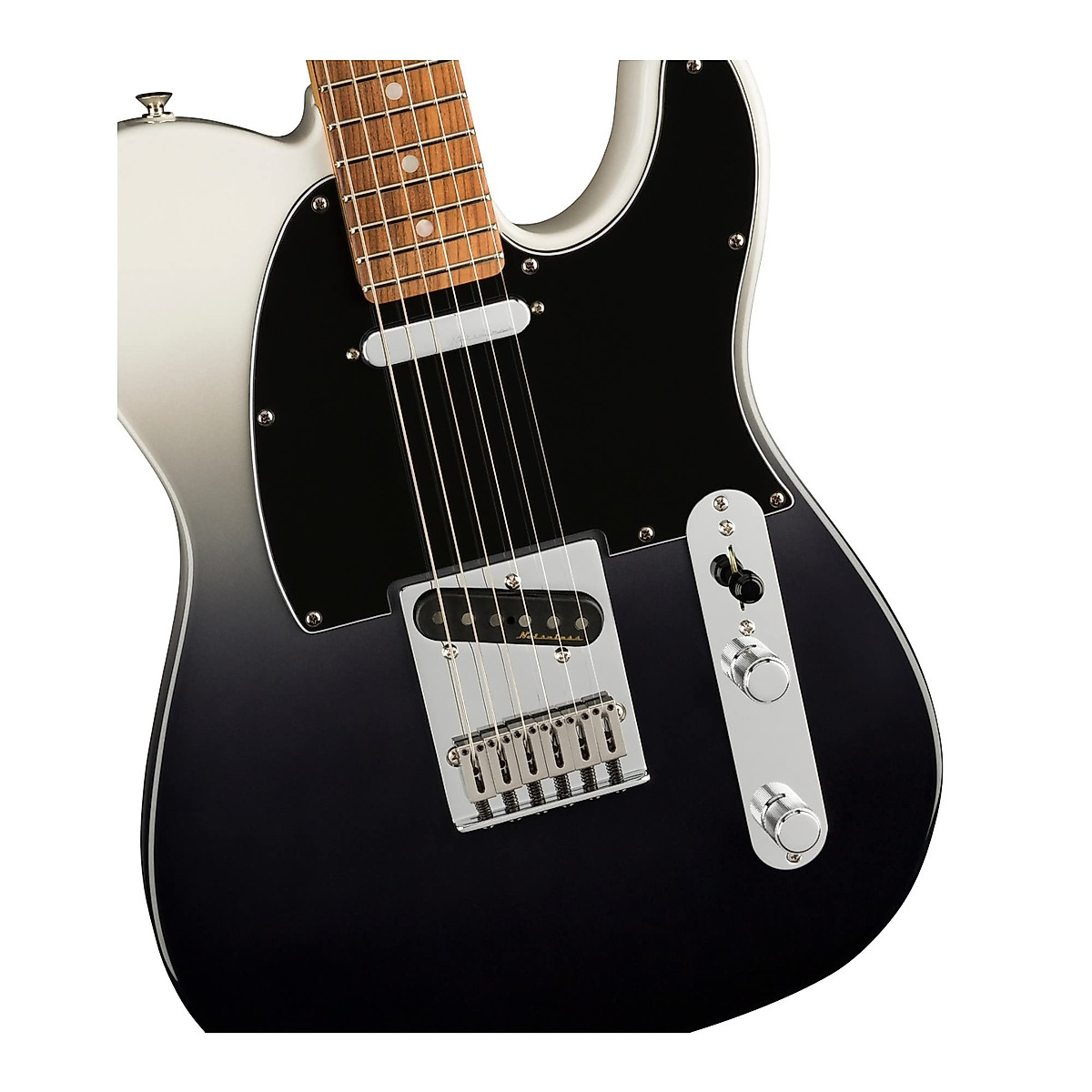 Fender 6 String Solid-Body Electric Guitar, with 2-Year Warranty, Right, Silver Smoke (0147333336)