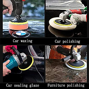 HIFROM 7-Inch/180mm Hook & Loop Backing Pad Orbital Sander Polisher Sanding Pad M14 Drill Adapter