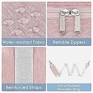 For Spirit Airlines Personal Item Bag 18x14x8 Foldable Travel Duffel Bag Tote Carry on Luggage Duffle Overnight for Women and Men 30L(Pink)