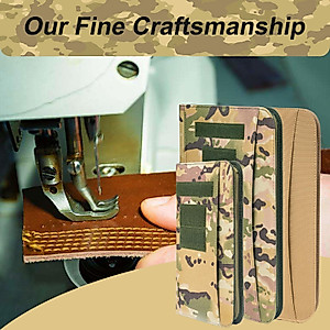 Army OCP Military Notebook Binder with Zippered Padfolio Organizer and Tactical Notebook Cover for A4 Folder, Large OCP Binder Planner for Men - Tactical Binder Organizer Military Binder (A4(Multi))