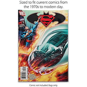 TitanShield Current/Modern Size Resealable Comic Book Bags (150 Count)