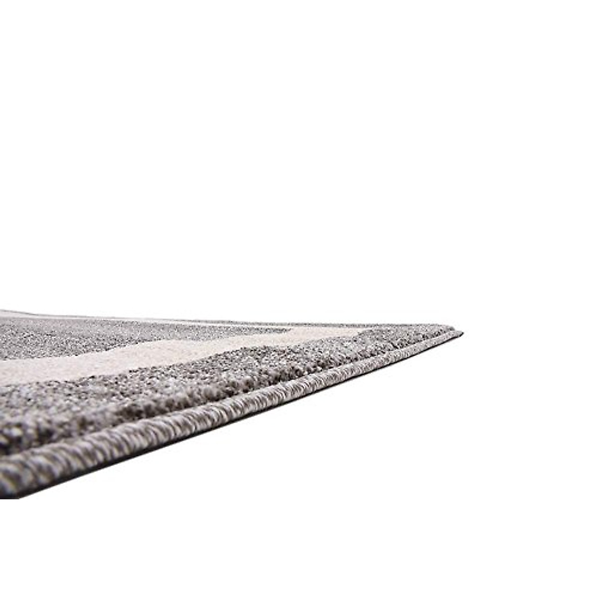 Unique Loom Del Mar Collection Area Rug-Transitional Inspired with Modern Contemporary Design, Rectangular 5' 0" x 8' 0", Gray/Ivory