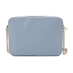 EVVE Women's Saffiano Crossbody Camera Bag Designer Shoulder Purse with Chain and Leather Strap|DBL