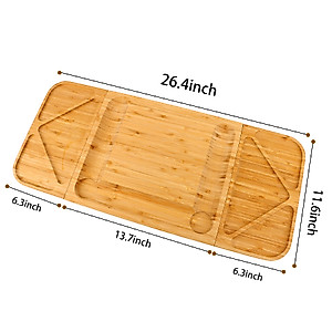 Fivnir Bamboo Cheese Board Set, Charcuterie Board Set and Cheese Serving Platter, Charcuterie Platter, for Wine Party, Wedding, Birthdays, Anniversary.