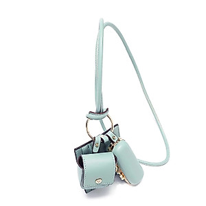 Nicole Lee 3 Piece Lanyard Set, Card Holder, Lipstick Case Holder, Airpods Case Cover for Apple Airpods, Protective Travel Accessories for Women (Success in New York)