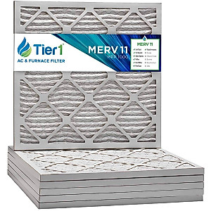 Tier1 20x20x1 Merv 11 Pleated Air/Furnace Filter - 6 Pack