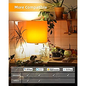 YEELIGHT Smart LED Edison Bulb, Edison Light Bulb, E26 Dimmable Filament Light Bulbs, LED Smart Vintage Edison Bulb, Compatible with HomeKit, Alexa & Google Home, Smartthing, Amber Warm 2700K, 700lm