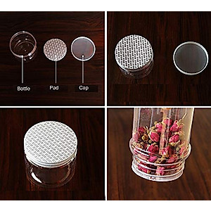 100 PCS (Diameter 1inch) Self Adhesive Pressure Sensitive Gasket Press Seal Cap Liners Foam Seal Safety Tamper Seals Aluminum Foil Gasket Waterproof Sealing Film for Jar Bottle Vial Container