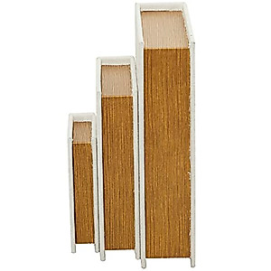 Deco 79 Modern Linen Rectangle Box, Set of 3 12", 9", 6"H, White