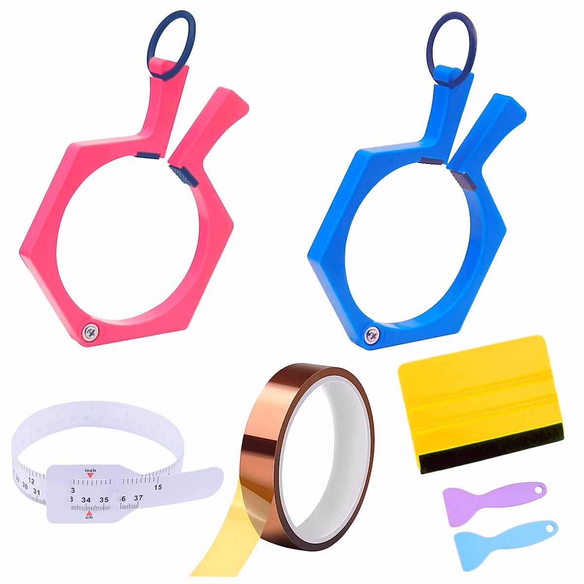 WAQONUY Pinch Perfect Tumbler Clamp Clip,Sublimation Tumblers Pinch,for 20 Oz Sublimation Blanks Tumblers Pinch Perfect Clamp for Sublimation Paper and Glass Supplies (Light Blue)