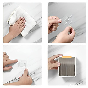 Woonsoon 2PCS Wall Mounted Qtip Holder Canisters for Cotton Ball, Floss, Swab, Round Pads, Plastic Bathroom Storage Organization, Home & Office Small Clear Organizer Container (2PCS Green)