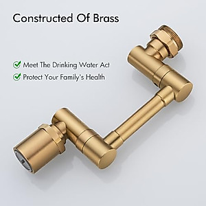 BAGNOLUX 1080° Swivel Faucet Extender for Bathroom Sink, 2 Modes Rotating Faucet Extension Spout, Universal Splash Tap Faucet Aerator Attachment Adapter for kitchen Sink, Robotic Arm Water Nozzle