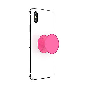 PopSockets Phone Grip with Expanding Kickstand, for Phone - Neon Pink