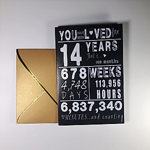 Sutjxc Cheers to 14th Birthday Card for Teen Girls Boy,Bday Gift 14 Year Old Girl,Bday Card for 14 Year Old Granddaughter Grandson,Gifts Ideas for 14 Year Old Niece Son Daughter or Best Friend