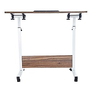 Toxz Household Office Desk Computer Task Table,Adjustable Height and Fold,Locking Casters,80CM 40CM,with Installation Tool(Ship from US!)