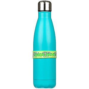 Custom Bottle Labels - 3 Pack - Silicone Bands for Baby Bottles, Kids Tumblers, Water Flasks - Personalized Pre-Printed Name, Waterproof School and Daycare Drink Identifiers - Green Elephants