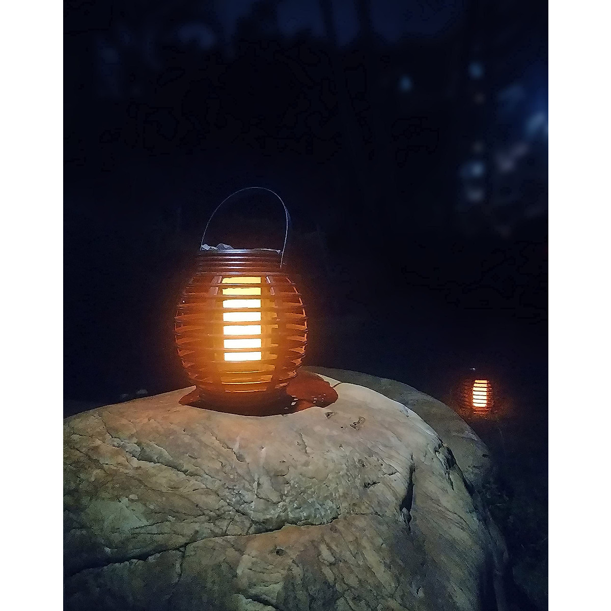 Solar Lights Outdoor Hanging Lantern Waterproof Outdoor Lights for Garden Patio Backyard Pathway and Tabletop Decoration Lamps Black (1 Pack)