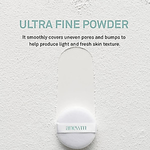 SAAT INSIGHT Anewm Sebum Control Drying Powder 5g - Oil Control Powder for Long-Lasting Clean Skin, Sebum Control Blotting Powder to Provide Transparent Makeup Finish, and Blur Fine Lines & Pores