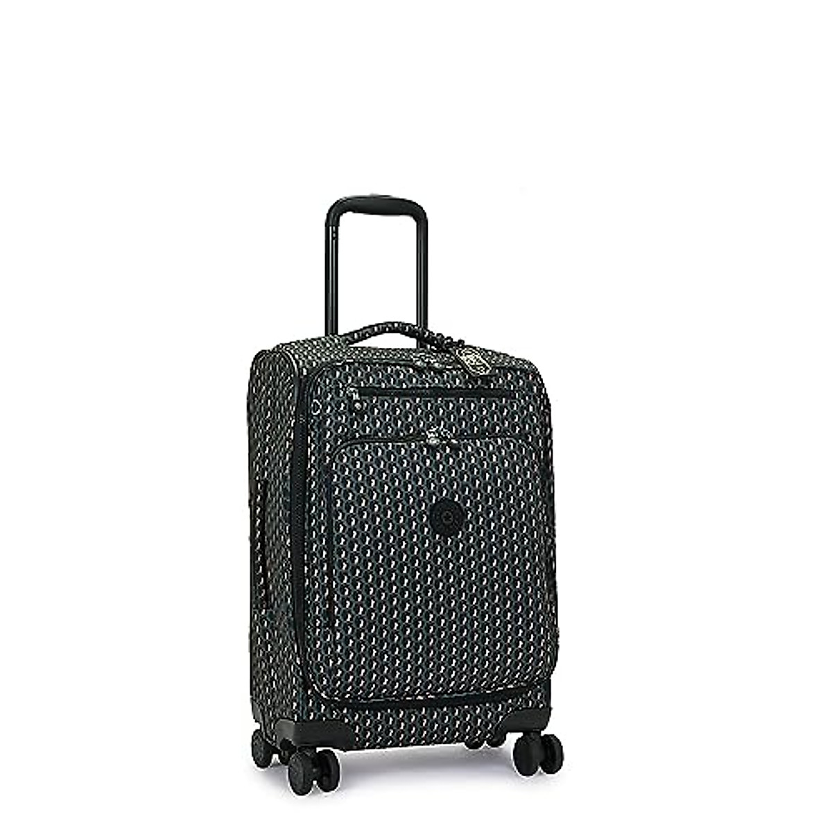 Kipling New Youri Spin Printed Small 4 Wheeled Rolling Luggage 3D K Pink