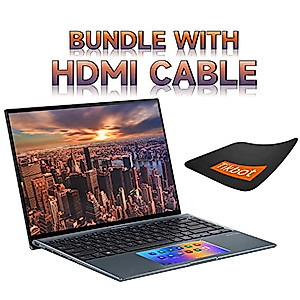 ASUS Zenbook 14" OLED 2.8K (2880 x 1800) Touchscreen Laptop Core i7-1165G7 NVIDIA GeForce MX450 550 nits 100% DCI-P3 Pantone Backlit KB Harman / Kardon Win11 Pro w/Mousepad (16GB RAM | 1TB PCIe SSD)