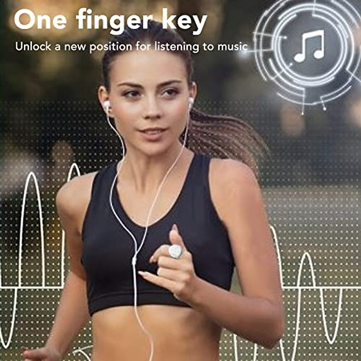 Remote Scrolling, Support Mainstream Apps Rechargeable Remote Page Turner Free Your Hands Adjustable Size for Android Phones (White)