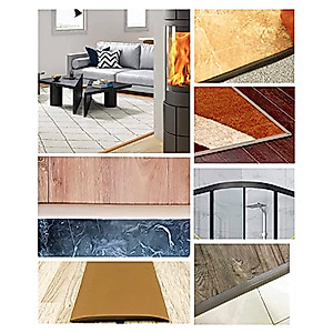 Floor Transition Strip Carpet & Flooring Flat Divider Edging Trim Strip Transition Threshold 6.65Ft PVC Adhesive-Suitable for Threshold Transitions Height Less Than 5 mm(2m Brown)