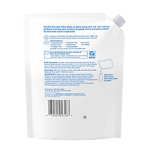 Neutrogena Hydro Boost Fragrance Free Hydrating Gel Facial Cleanser with Hyaluronic Acid, Daily Foaming Face Wash & Makeup Remover, Gentle Face Wash, Non-Comedogenic, Refill Pouch, 16 fl. oz