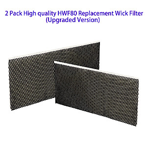 HWF80 Replacement Wick Filter Fit for Holmes HM2200 HCM3888C, Part # HWF80 HWF80-U HWF80-U-2, Replace Filter W (2 Pack)