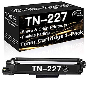 Compatible Black TN227 TN223BK TN227BK Printer Toner Cartridge TN-227BK TN-223BK Used for Brother MFC L3770CDW L3750CDW L3710CW HL-L3290CDW L3270CDW L3230CDN (1-Pack), Sold by Etechwork