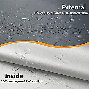 Dalema Evaporative Cooler Cover for MC61M/MC61V Evaporative Cooler,Heavy Duty Waterproof Evaporative Air Cooler Cover,29"L x 18"W x 45"H Swamp Evaporative Cooler Cover,Grey.