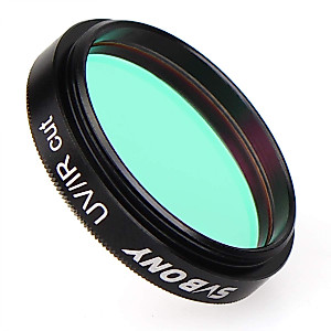 SVBONY Telescope Filter, 1.25 inches UV IR Cut Block Filter, Multi Coated Infra Red Filter Keep Planetary Images Sharp, for CCD Digital Astrophotography