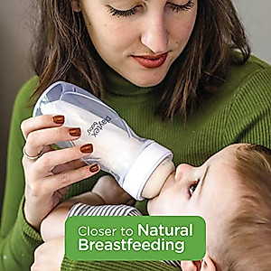 Playtex Baby Nurser Bottle Gift Set, with Pre-Sterilized Disposable Drop-Ins Liners, Closer to Breastfeeding