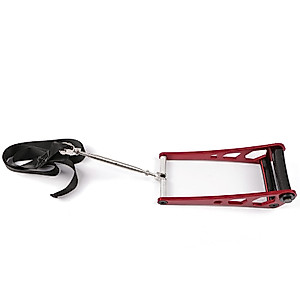 Elkrich Archery Portable Bow Press Compound Bow Press Aluminium Alloy Archery Ratchet Bow Press Bow Open Tool for Tuning Hunting Shooting (Red)